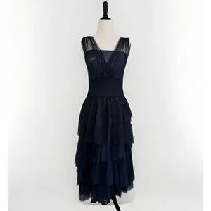 Tadashi Shoji | Dresses | Tadashi Shoji Dress 2 Sequin Tiered Tulle ...